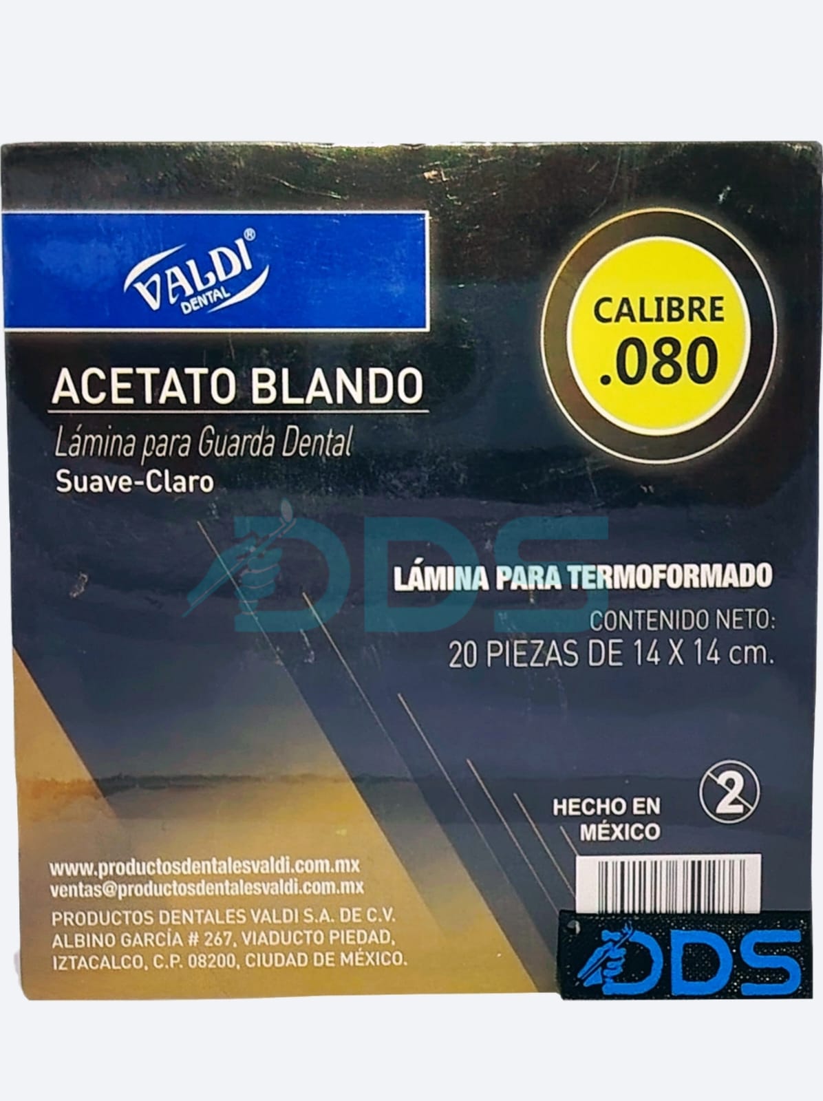 Acetato Blando 0.80 1 PIEZA – Depósito Dental